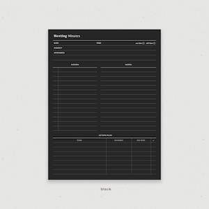Meeting Notes, Meeting Minutes, Meeting Agenda Digital Planner Template ...