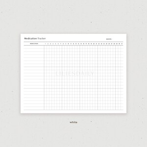 Monthly Medication Tracker Digital Template, Goodnotes Supplement ...