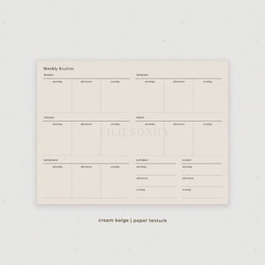Weekly Routine Planner, Digital Weekly Schedule Template for Goodnotes ...