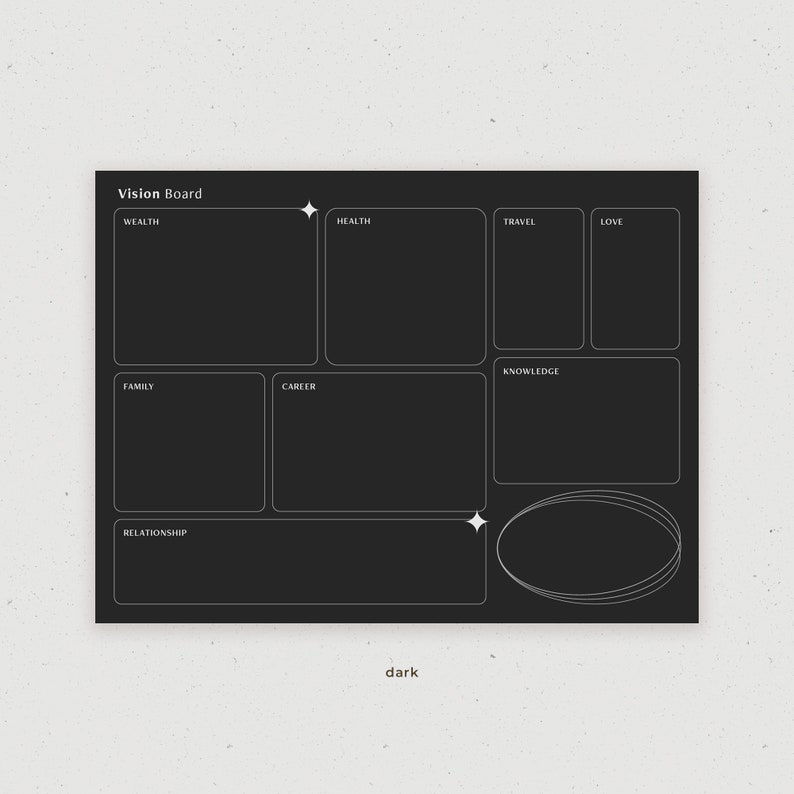 Vision Board Dream Board Bucket List Affirmation Law of - Etsy