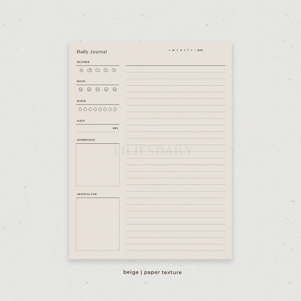Digital Journal Template for Goodnotes Notability Ipad - Etsy