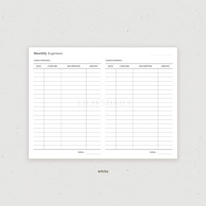 Monthly Expenses, Daily Expense Tracker, Landscape Digital Bill Payment ...