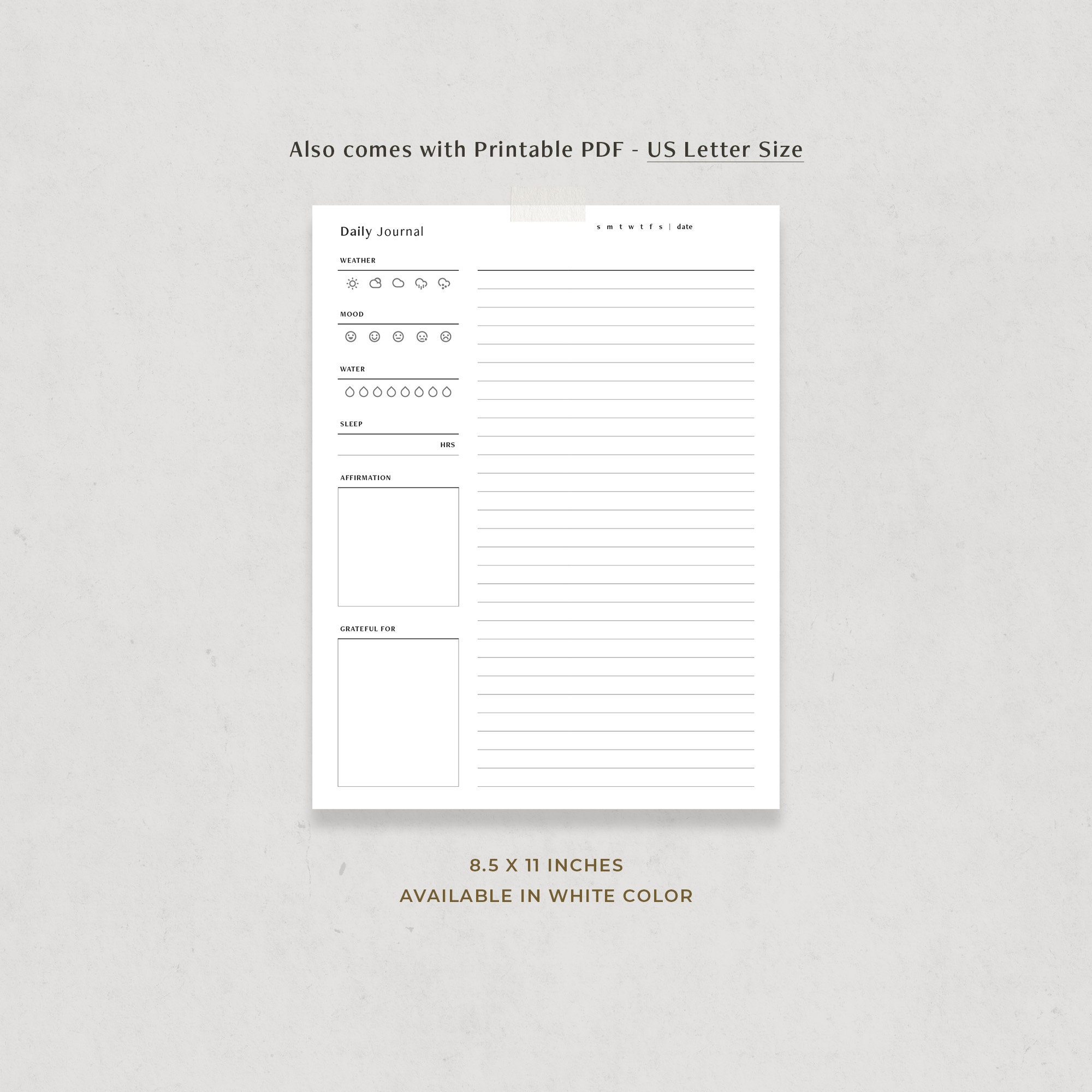 Digital Journal Template for Goodnotes Notability Ipad - Etsy