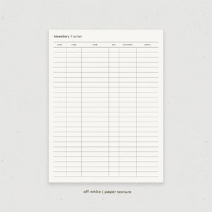 Inventory Tracker, Storage Log, Stock Management Digital Planner ...