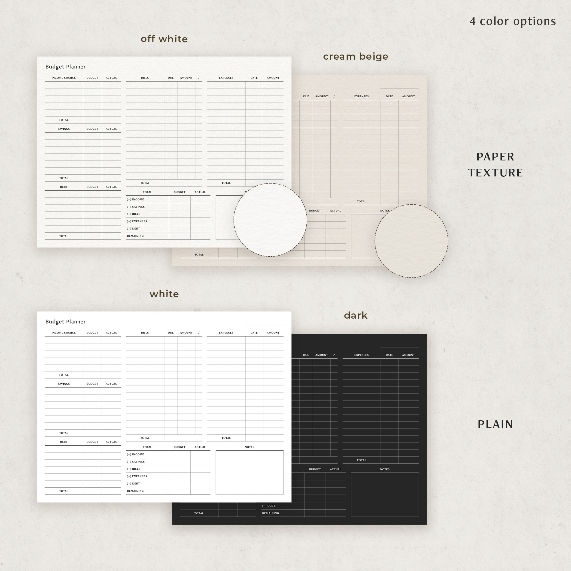 Finance Planner, Monthly Weekly Digital Budget Planner Template for ...