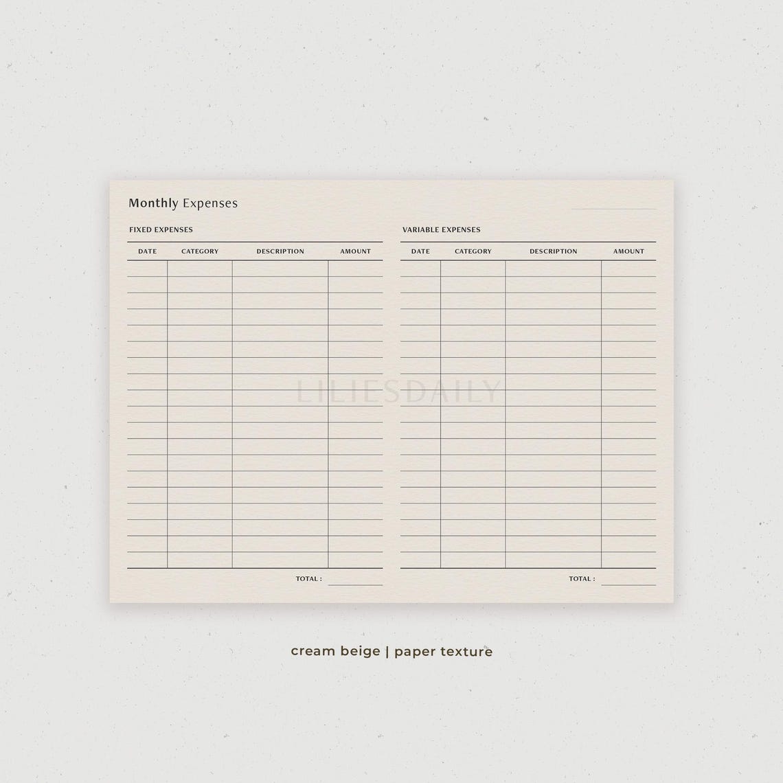 Monthly Expenses, Daily Expense Tracker, Landscape Digital Bill Payment ...
