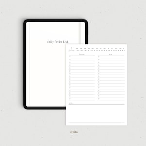 Daily to Do List Digital Planner for iPad Goodnotes Notability ...