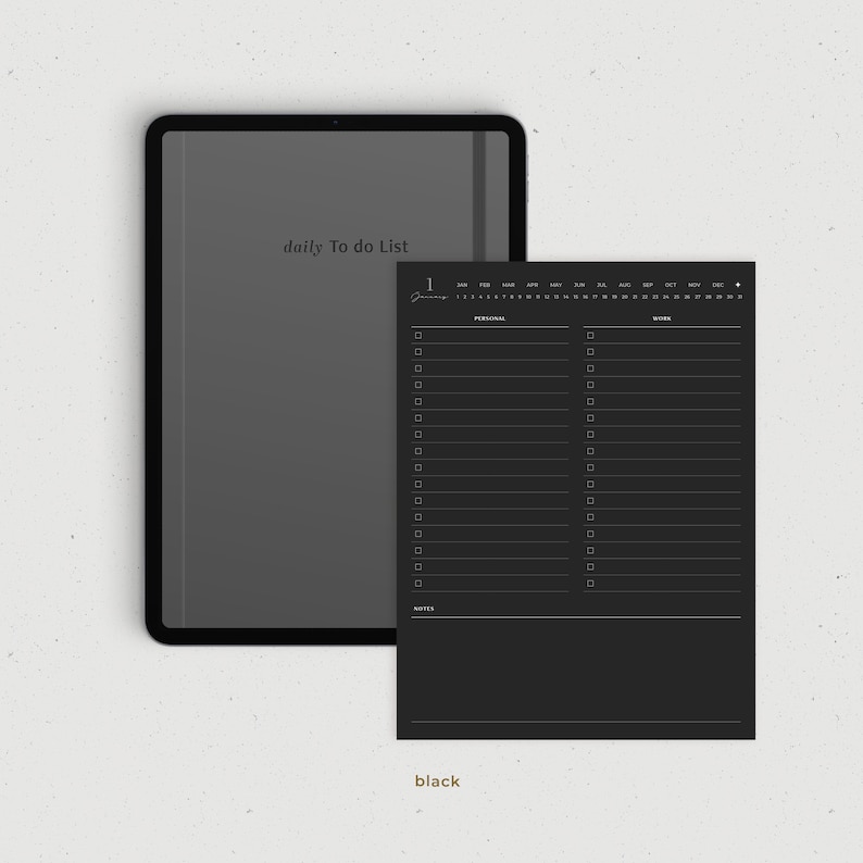 Daily to Do List Digital Planner for iPad Goodnotes Notability ...