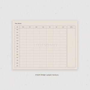 Editable Weekly Timetable Digital Template for Goodnotes on Ipad ...