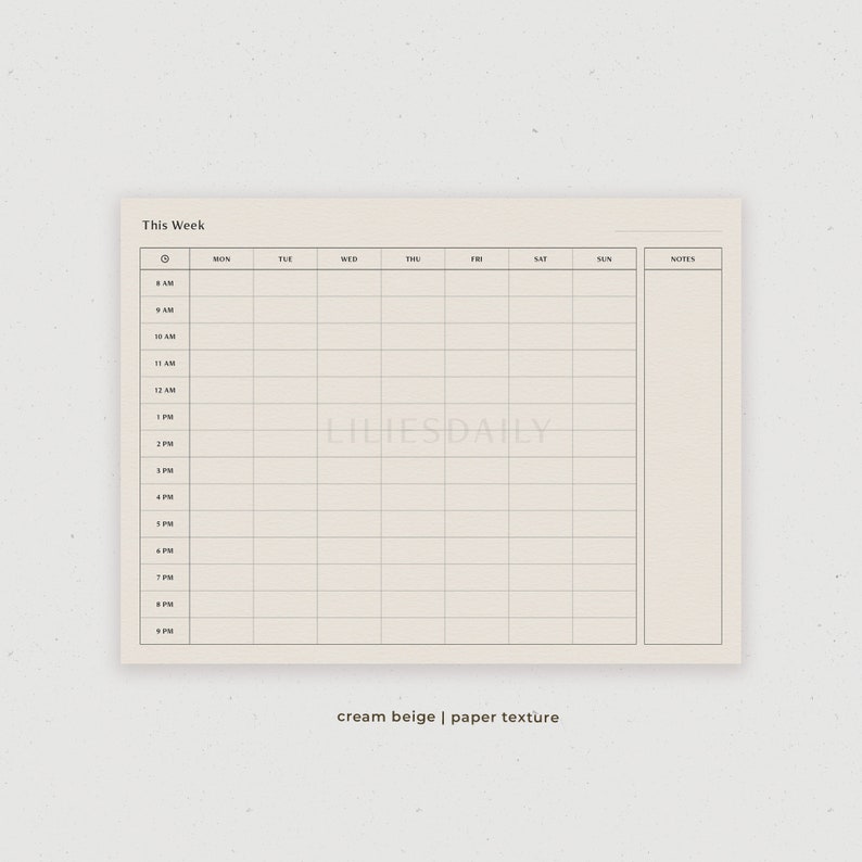 Editable Weekly Timetable Digital Template for Goodnotes on - Etsy