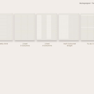 Boho Digital Notebook for Goodnotes With Tabs, Kraft Minimal Note ...