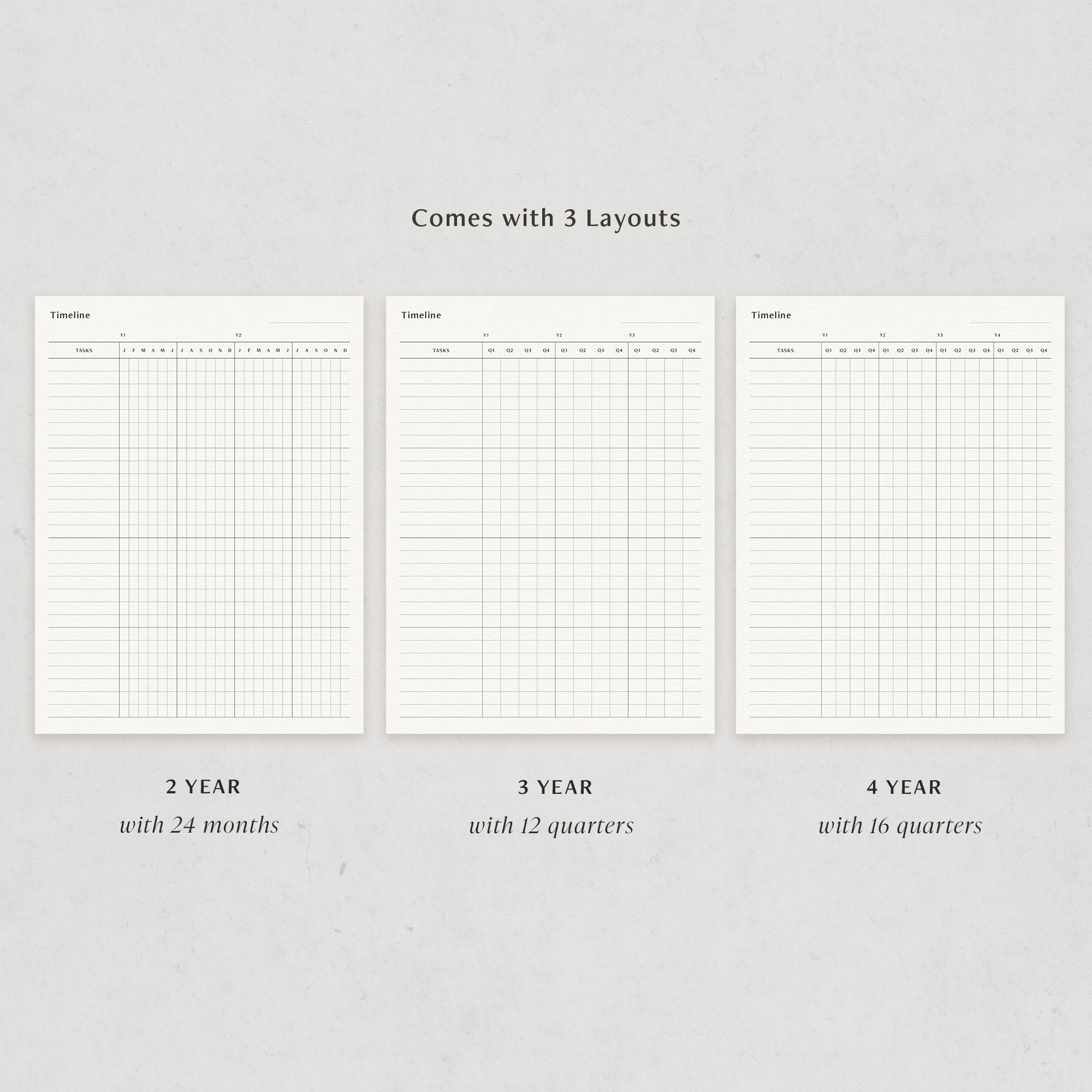 Digital Project Timeline Goodnotes Template Printable Project - Etsy