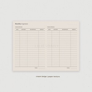 Monthly Expenses, Daily Expense Tracker, Landscape Digital Bill Payment ...