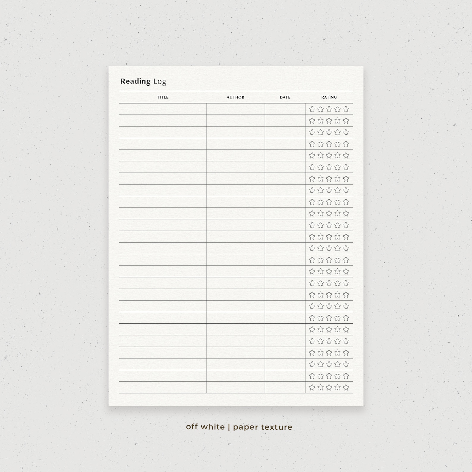 Reading Log and Books to Read List Reading Tracker Digital - Etsy