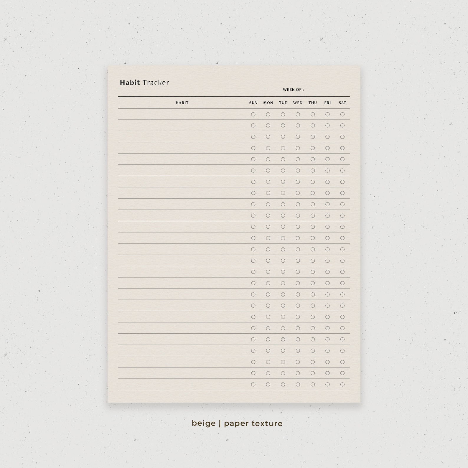 Weekly Habit Tracker Routine Digital Planner Template for - Etsy