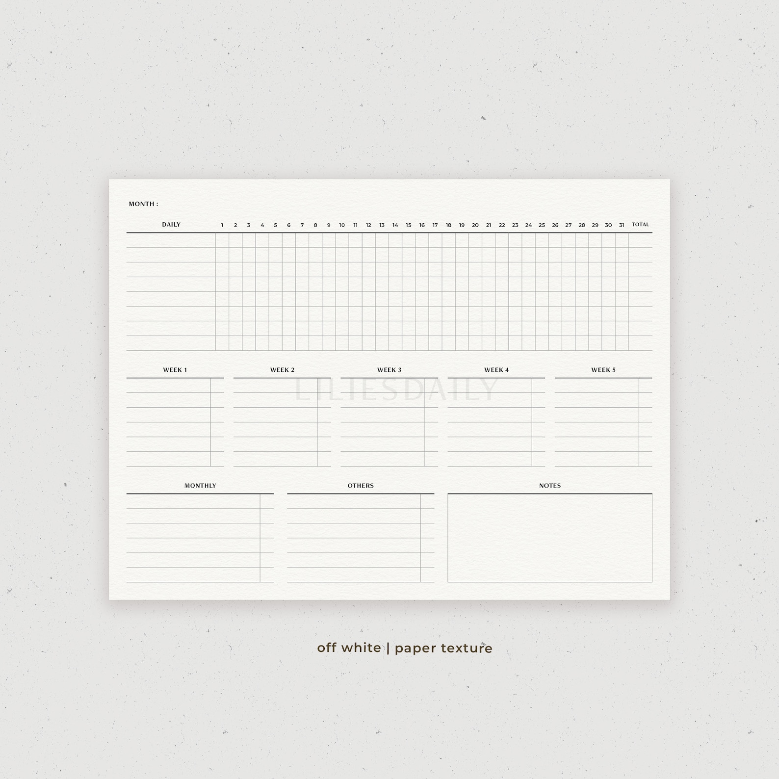 Monthly Habit Tracker Cleaning Schedule Daily Organizer - Etsy