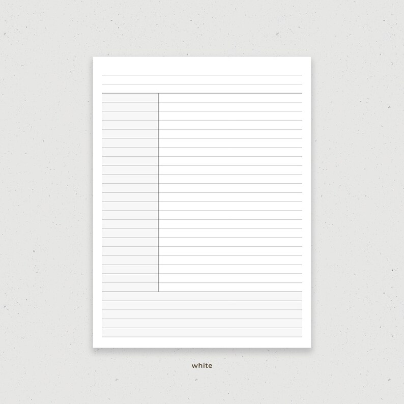 Digital Note Template, Cornell Notes, Goodnotes Lined Notes Paper ...