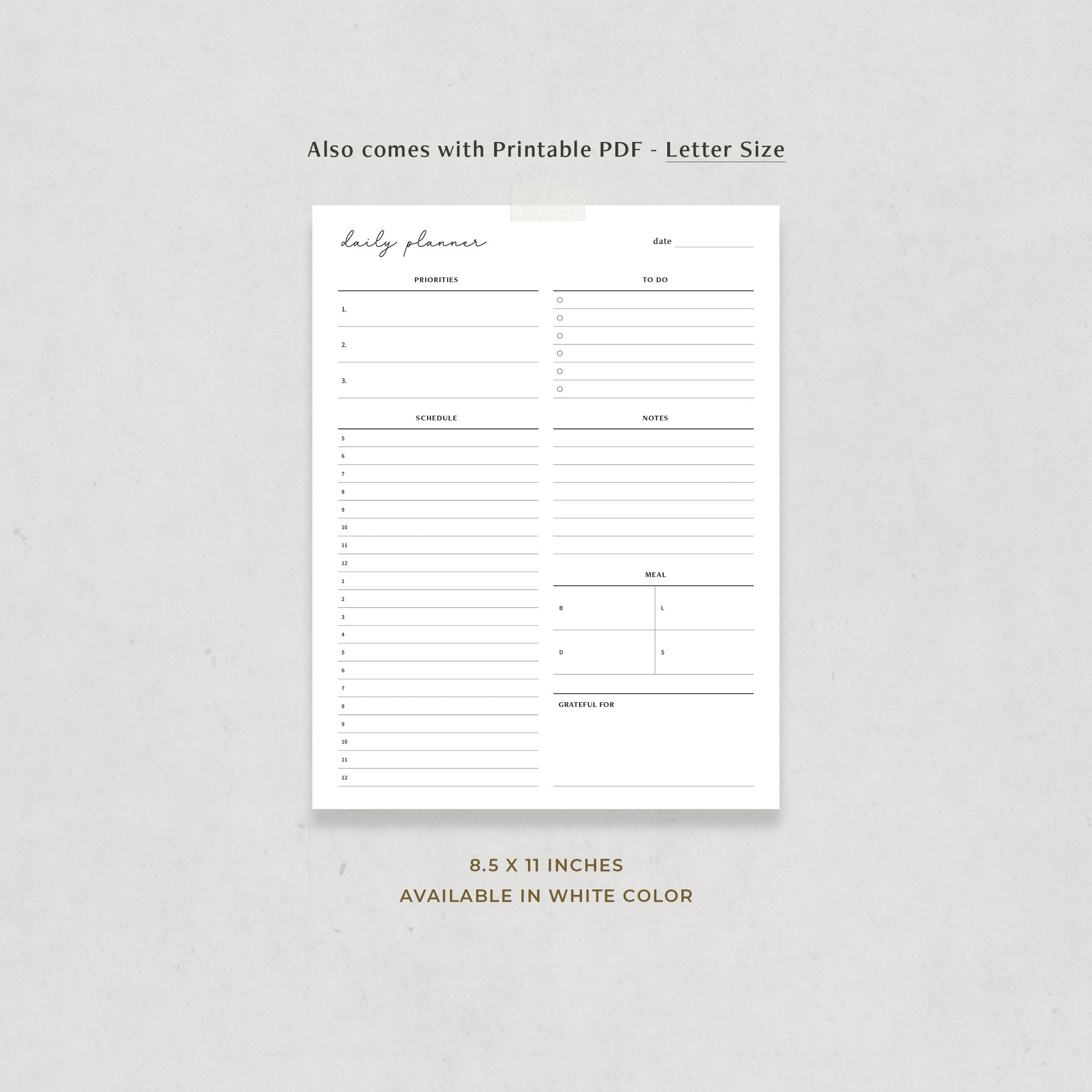 Daily Weekly Monthly Planner Bundle Digital Planner Template - Etsy
