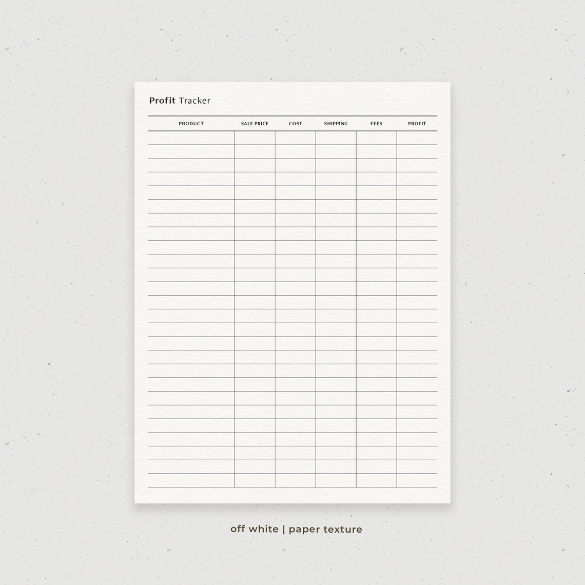 Profit and Loss Tracker Profit Planner Sales Tracker Digital - Etsy