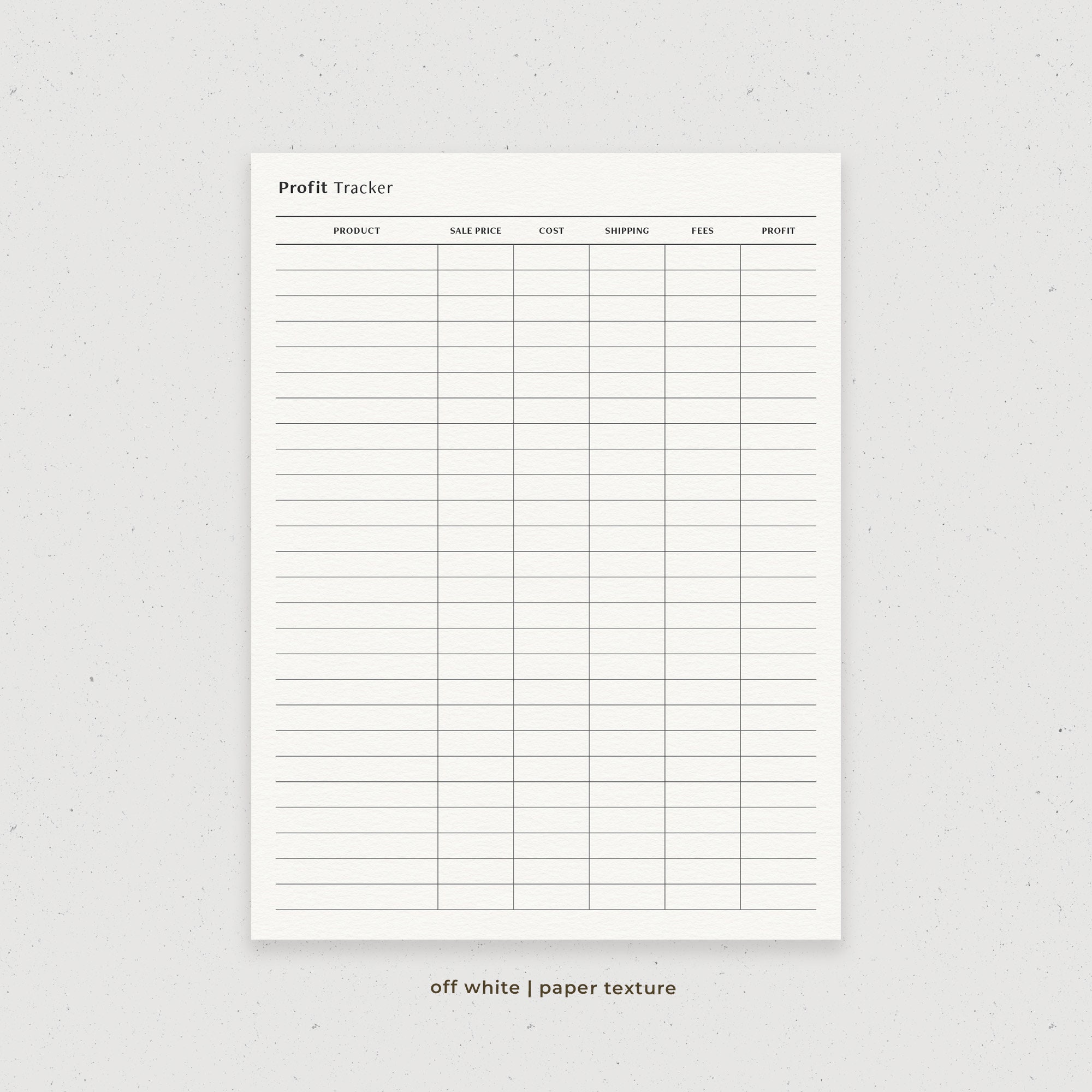 Profit and Loss Tracker Profit Planner Sales Tracker Digital - Etsy