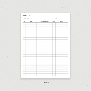 Guest List Tracker, Event Attendance Log, Party Digital Planner ...