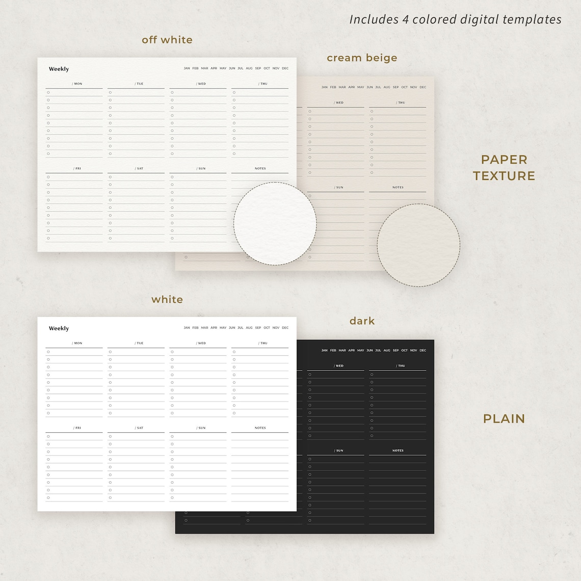 Weekly to Do List Digital Planner for Ipad Goodnotes Weekly | Etsy