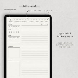 Digital Journal, Goodnotes Daily Journal 2024, iPad Diary, Notability ...