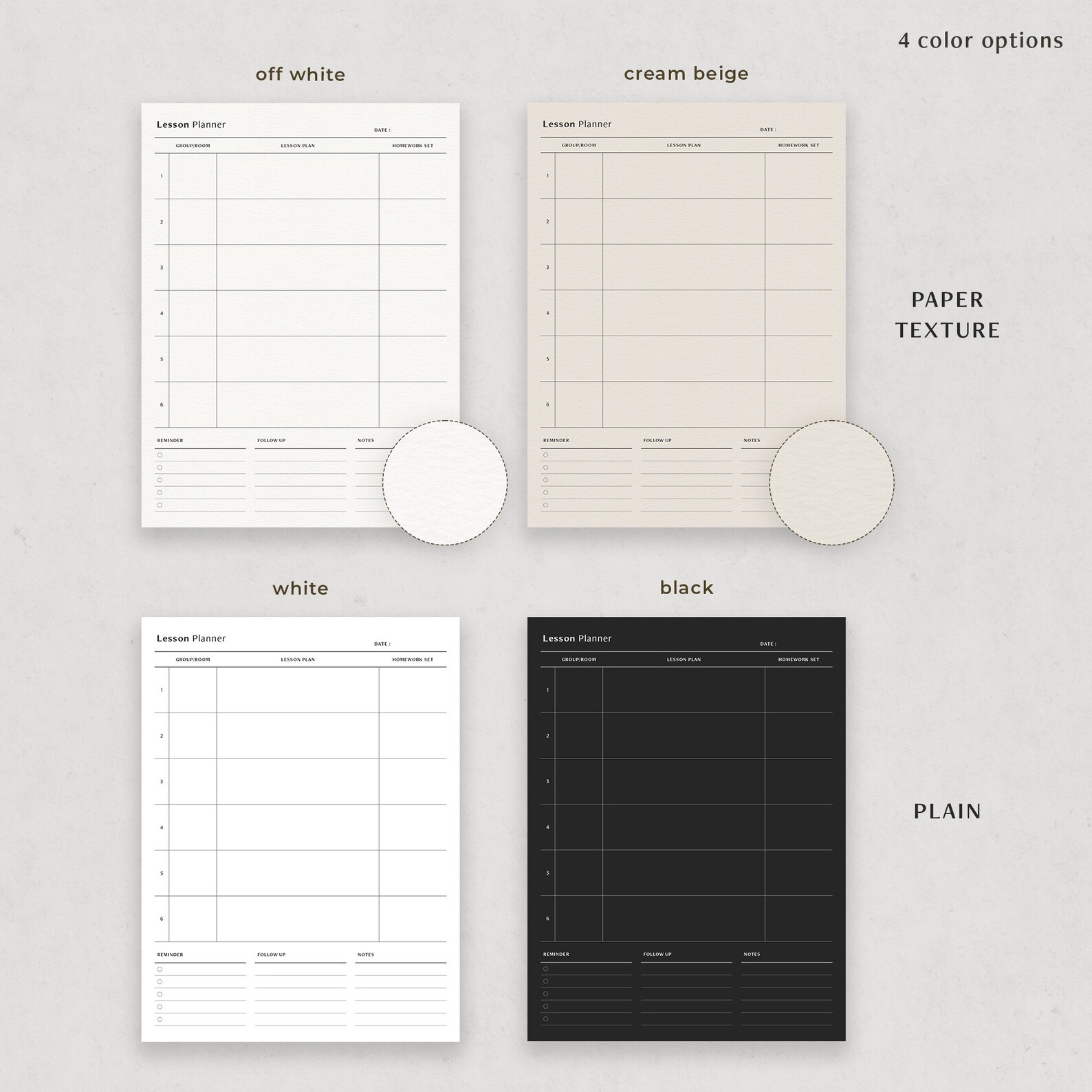 Lesson Plan Teacher Planner Class Agenda 6 Period Digital - Etsy