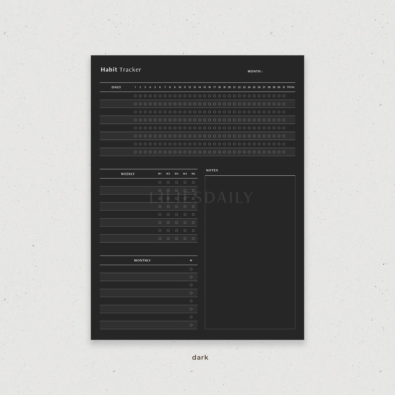 Habit Tracker Digital Planner, Goodnotes to Do List, Monthly Weekly ...