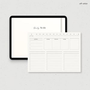 Daily to Do List Digital Planner for Goodnotes on Ipad, Simple Task ...