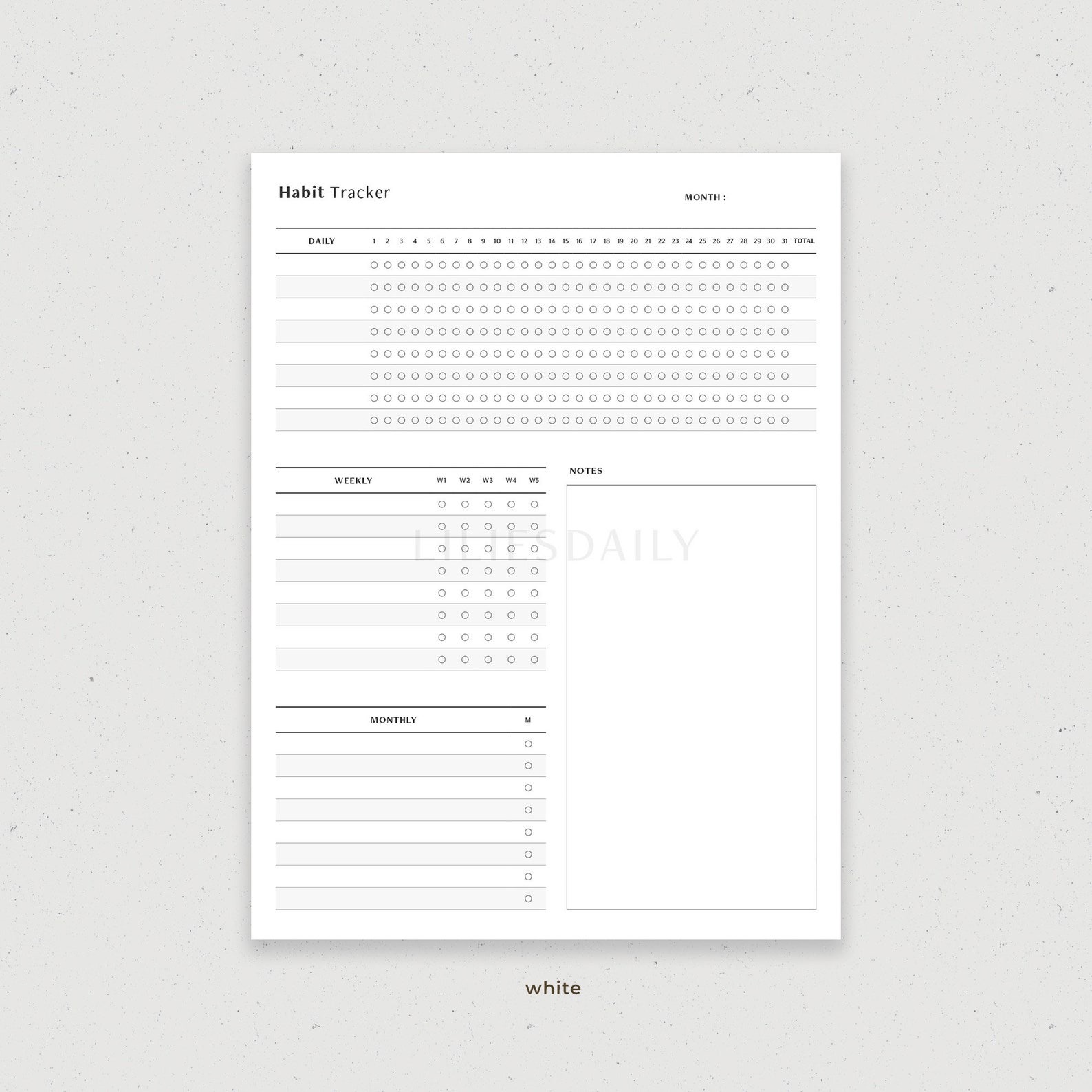 Habit Tracker Digital Planner, Goodnotes to Do List, Monthly Weekly ...