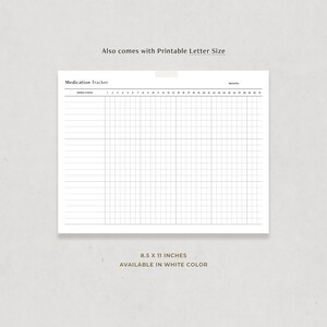 Monthly Medication Tracker Digital Template, Goodnotes Supplement ...