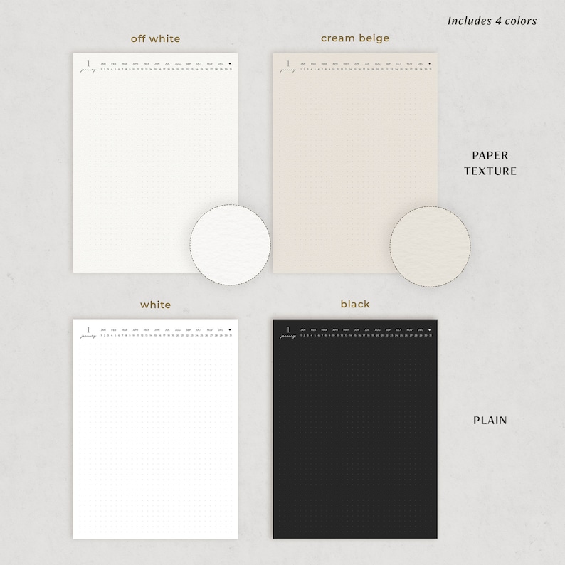 Digital Bullet Journal Daily Dot Grid Notes Digital Planner - Etsy