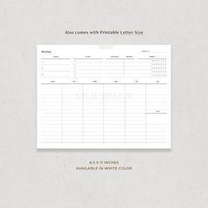 Weekly Overview Digital Planner Template for Goodnotes Notability iPad ...