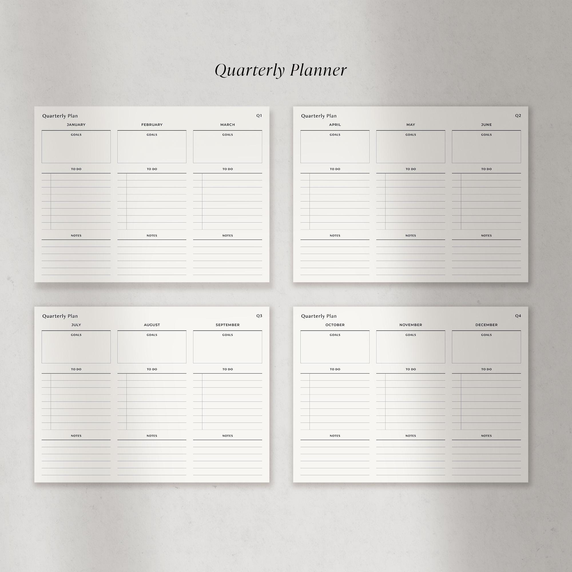 2026 Monthly Goal Planner, Yearly to Do List Goodnotes Template, iPad ...
