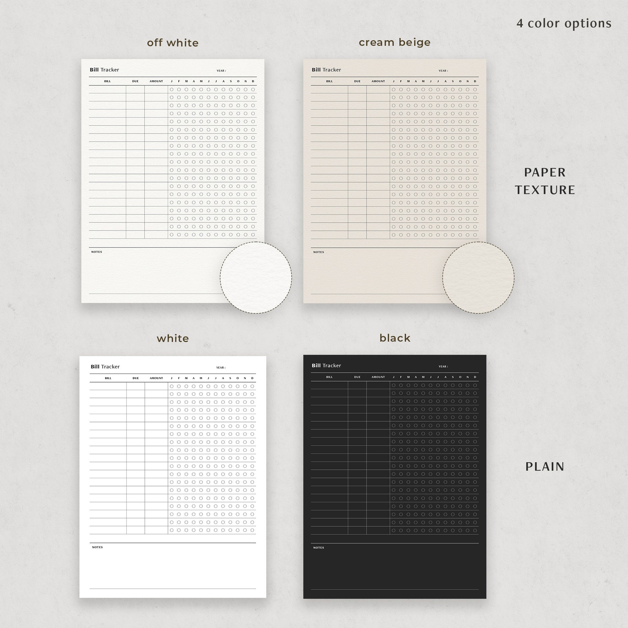 Bill Tracker Digital Template for Ipad Goodnotes Monthly - Etsy