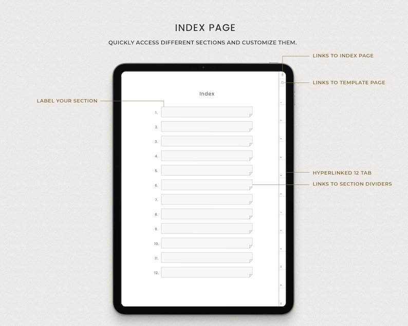 Student Digital Notebook for Goodnotes With Tabs Minimal Note - Etsy
