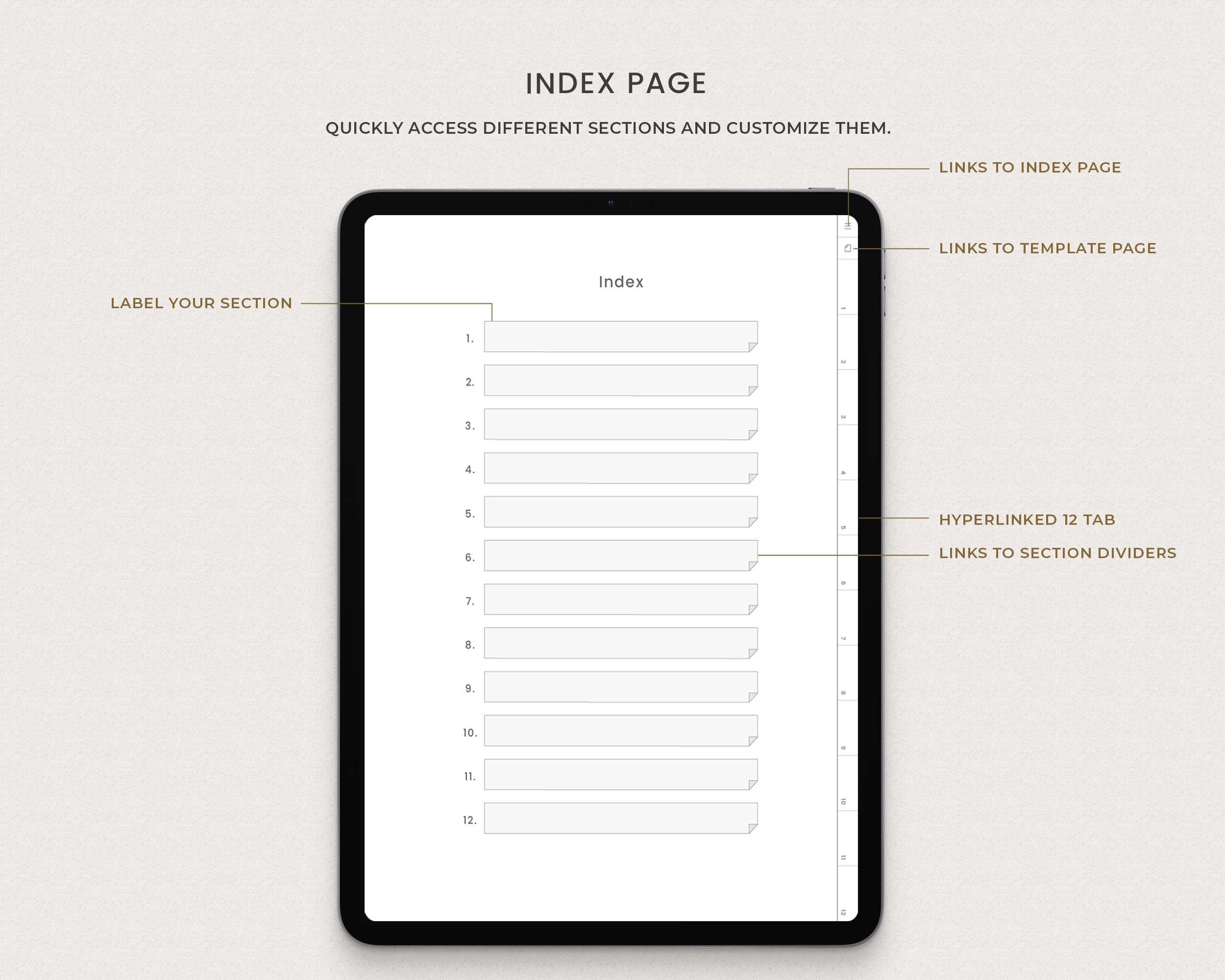 Student Digital Notebook for Goodnotes With Tabs Minimal Note - Etsy