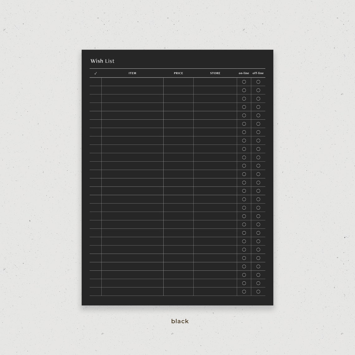 Wish List Bucket List Shopping Tracker Digital Planner - Etsy
