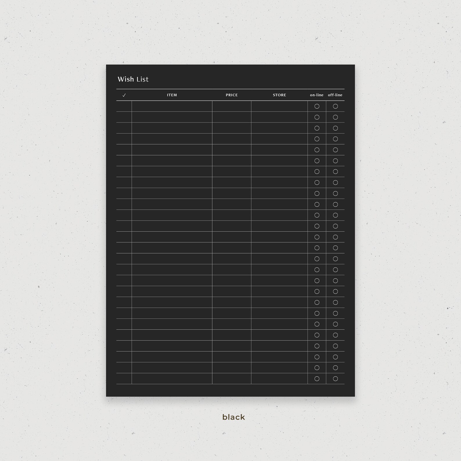 Wish List, Bucket List, Shopping Tracker Digital Planner Template for ...