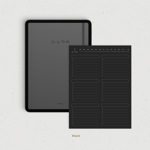 6 Section Daily to Do, Checklist, Task List Digital Planner for iPad ...