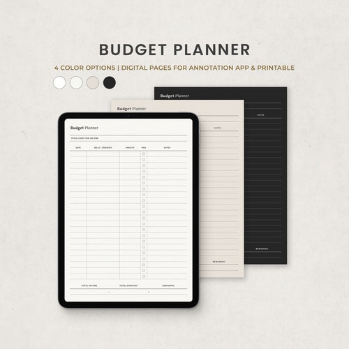 Paycheck Budget Digital Planner for Ipad Goodnotes Budget - Etsy