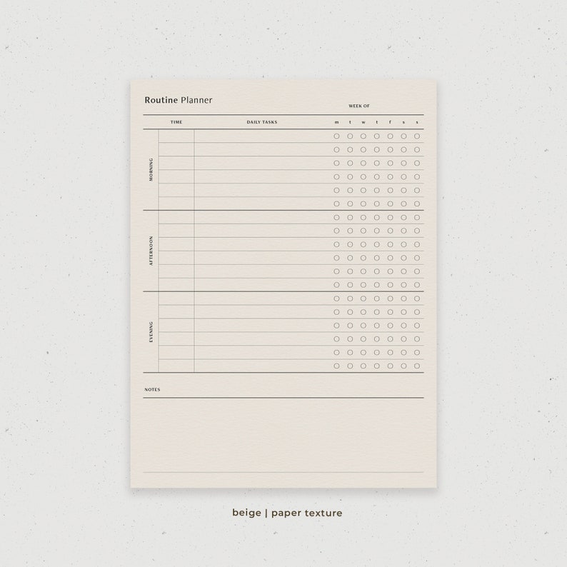 Routine Planner Daily Weekly Habit Tracker Digital Planner - Etsy