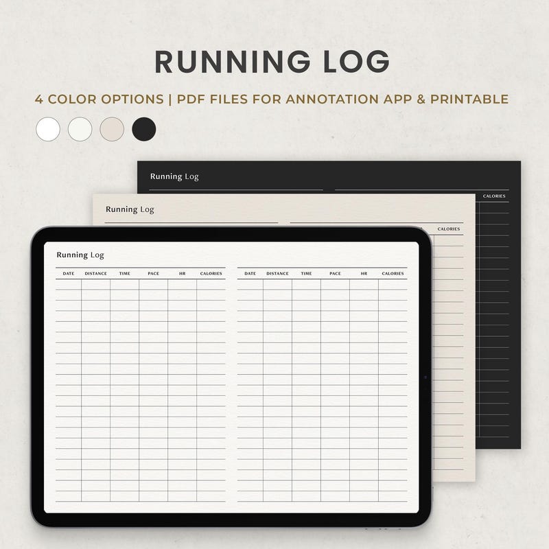 Running Log - Etsy