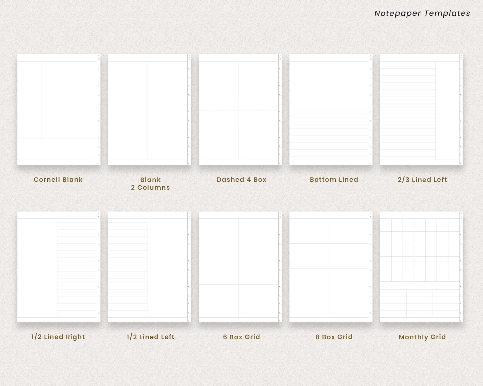Student Digital Notebook for Goodnotes With Tabs Minimal Note - Etsy