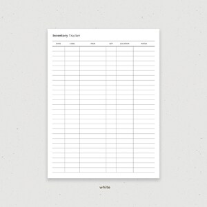Inventory Tracker, Storage Log, Stock Management Digital Planner ...