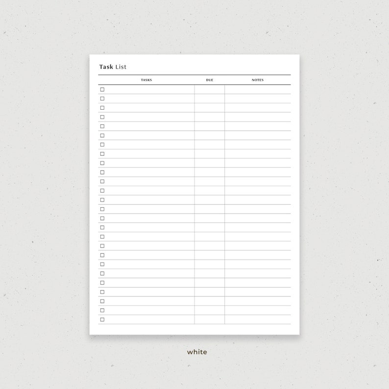 Task List to Do List Task Tracker Digital Planner Template - Etsy
