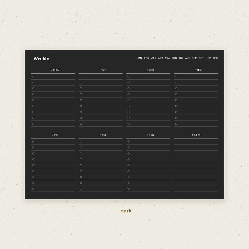 Weekly to Do List Digital Planner for Ipad Goodnotes Weekly | Etsy