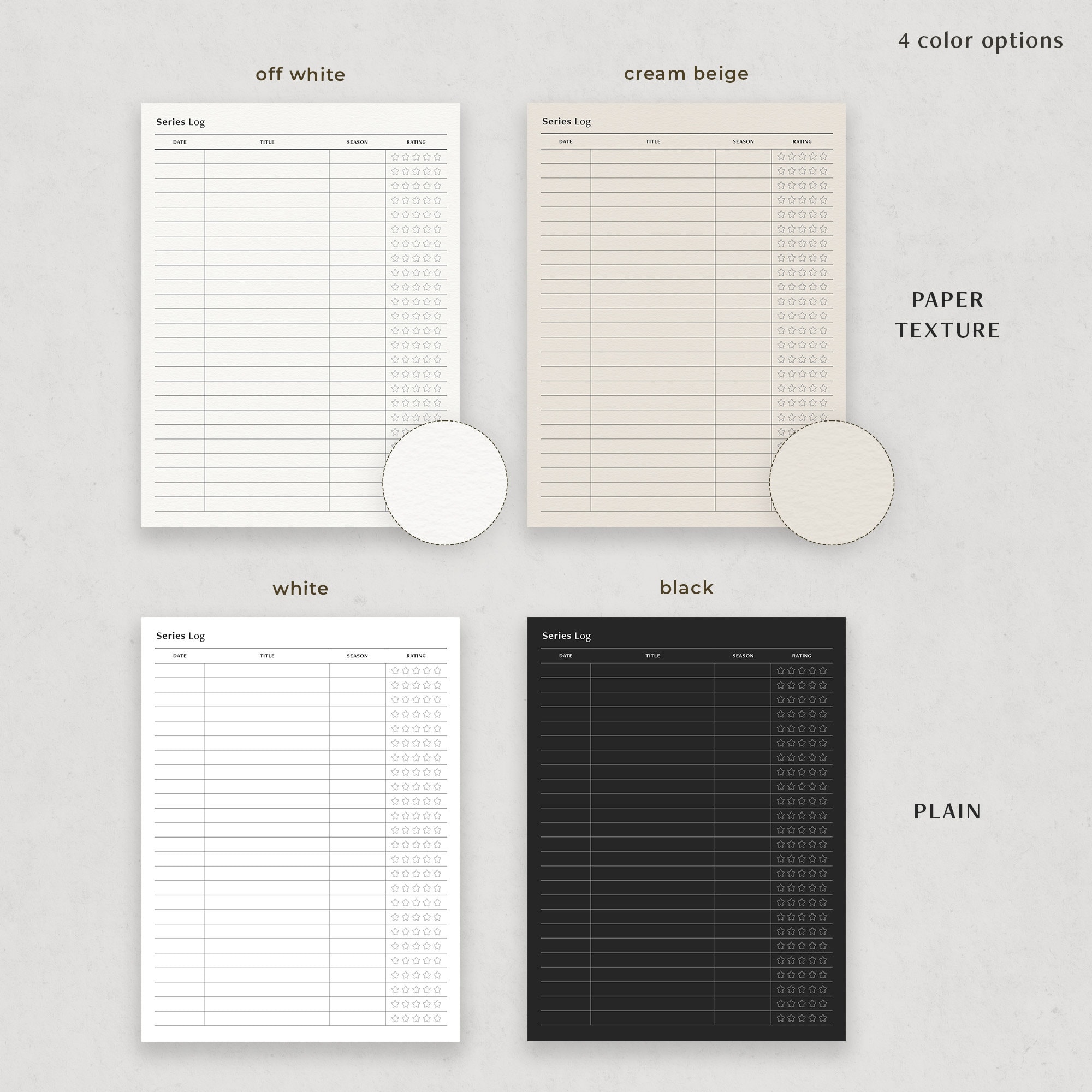 TV Series Log and Episode Tracker Digital Planner Template for - Etsy