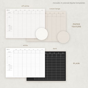 Weekly Hourly Digital Planner for iPad Goodnotes Notability, Weekly ...